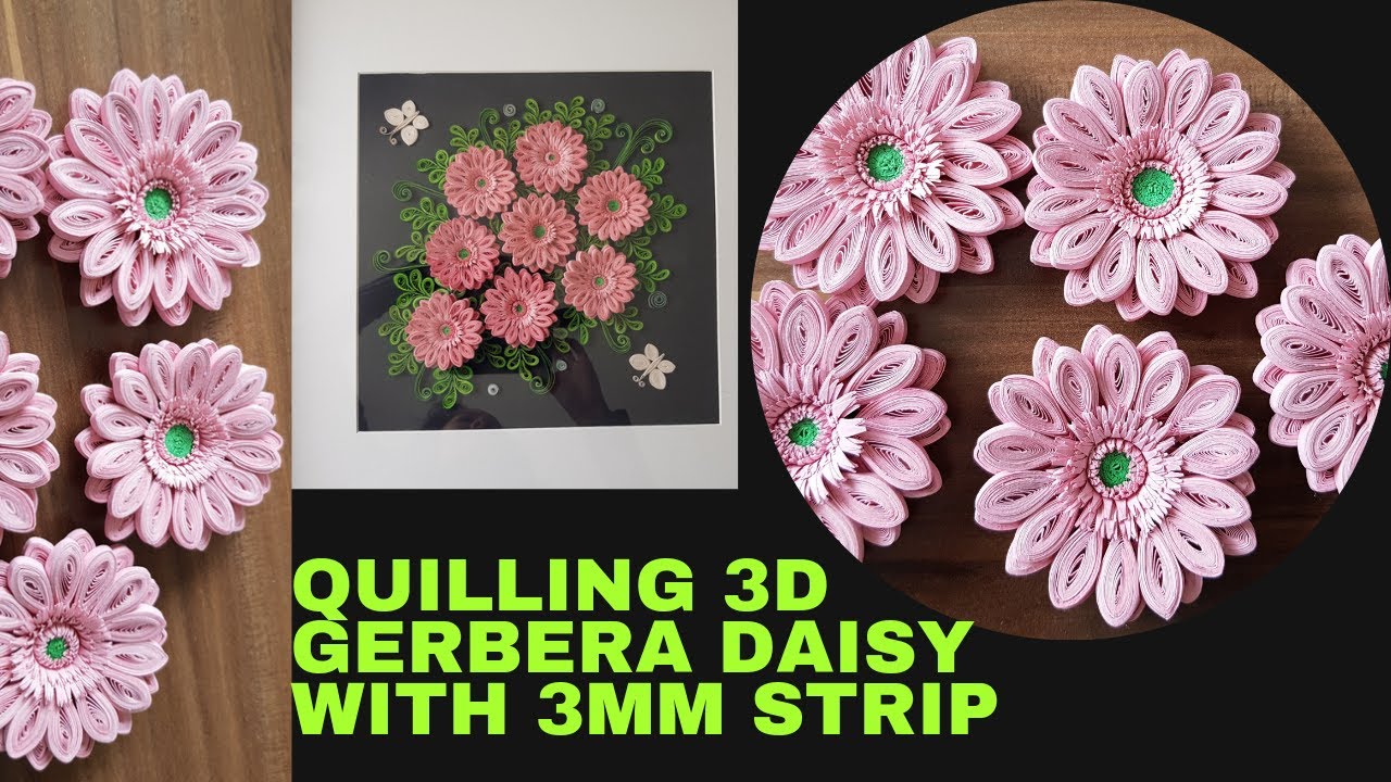 How to quill Gerbera Daisy || #gerbera #quilling #daisy - YouTube