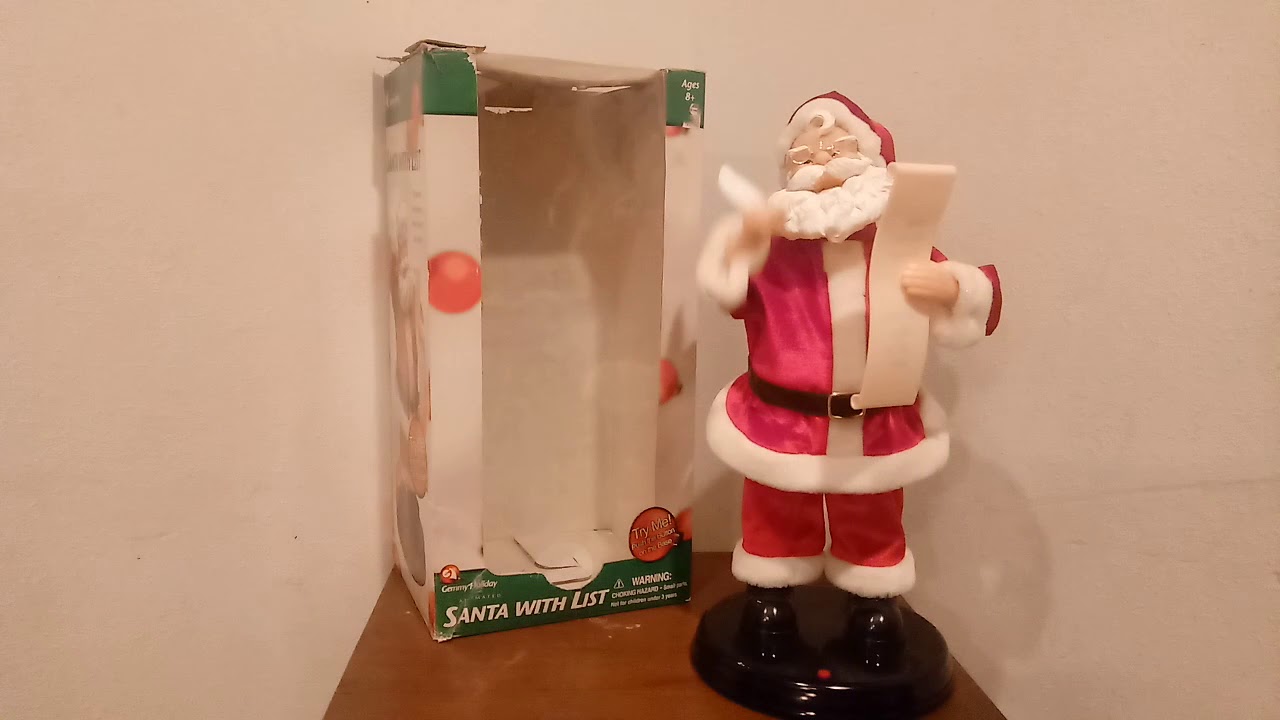 Gemmy Industries 2002 Animated Santa With List (EXTREMELY RARE ...