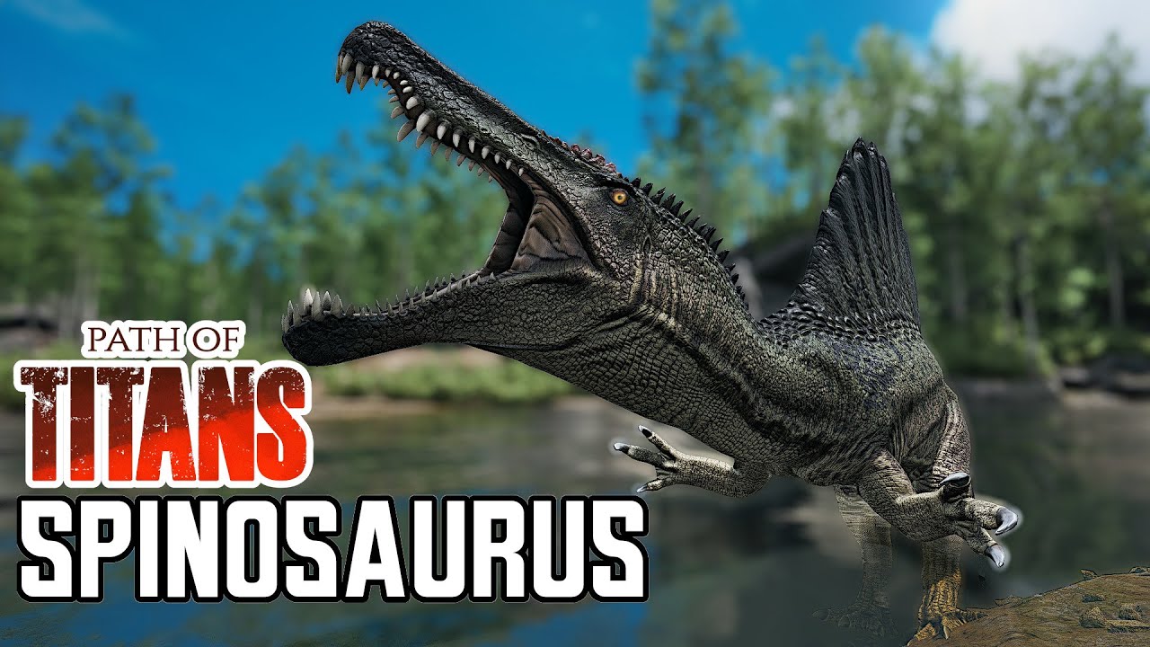 Path Of titans - SPINOSAURUS Growth And PvP! - YouTube