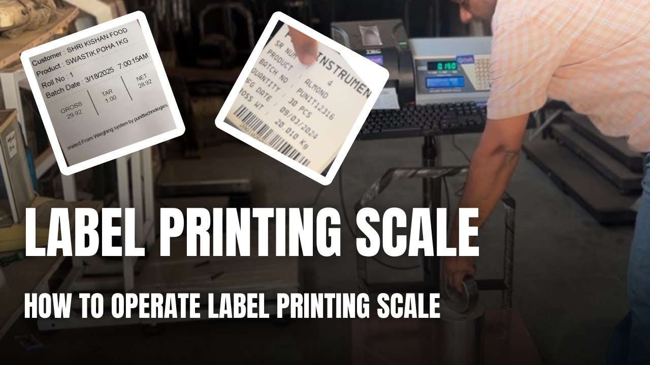 How Label Printing Scales Actually Work | How To Print Weight On Label ...