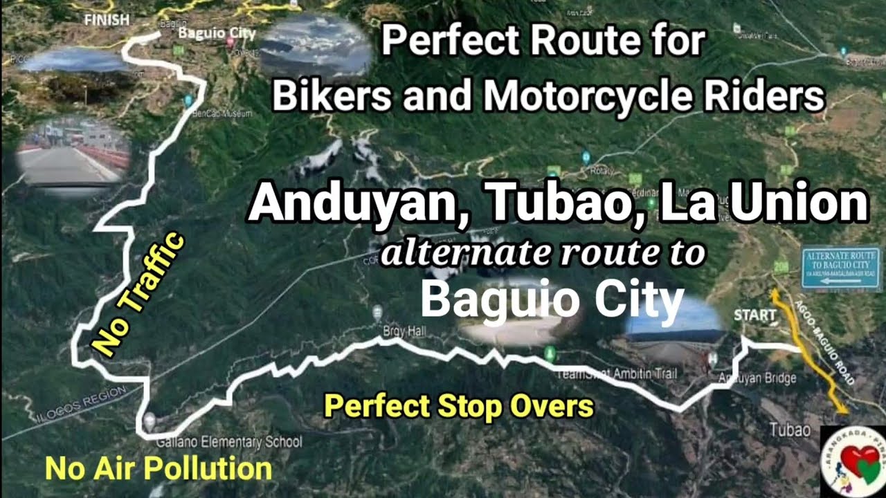 BAGUIO CITY 2022: Alternate Route via Anduyan, Tubao, La Union & Asin ...