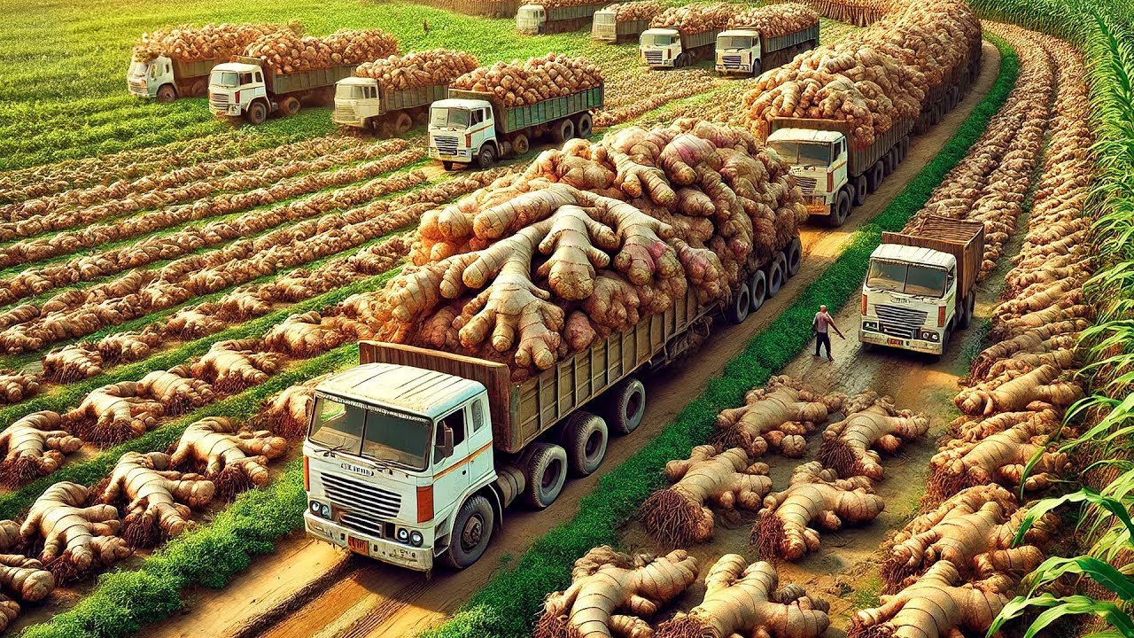 How Farmers Harvest Ginger with Modern Technology: Ginger Processing ...