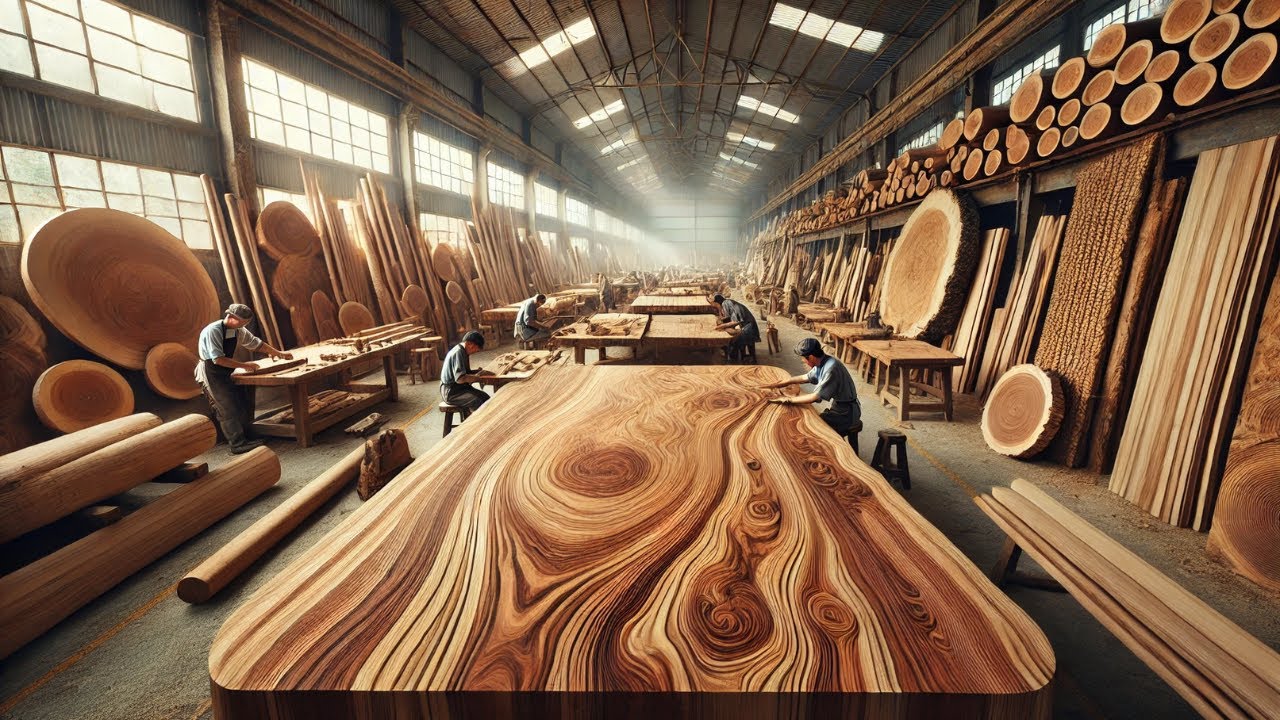 Processing wood into beautiful works, the Spfa set is crafted from 2000 ...