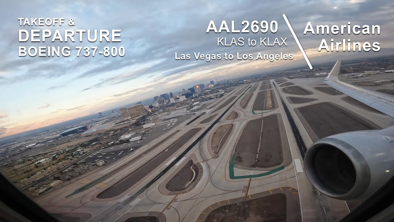 Sunrise Takeoff: AAL2690 - Harry Reid International (KLAS) Airport ...