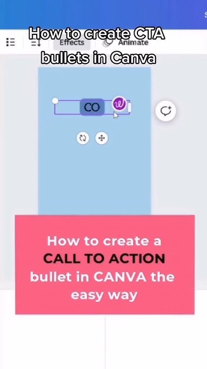 Create CTA bullet in canva #graphicdesign #graphics #design #canva #shorts #canva #trending # ...