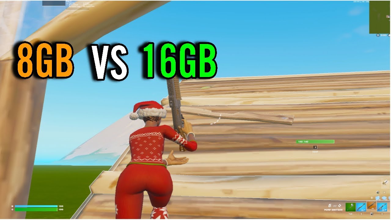 8GB vs 16GB (FORTNITE FPS BOOST) - YouTube