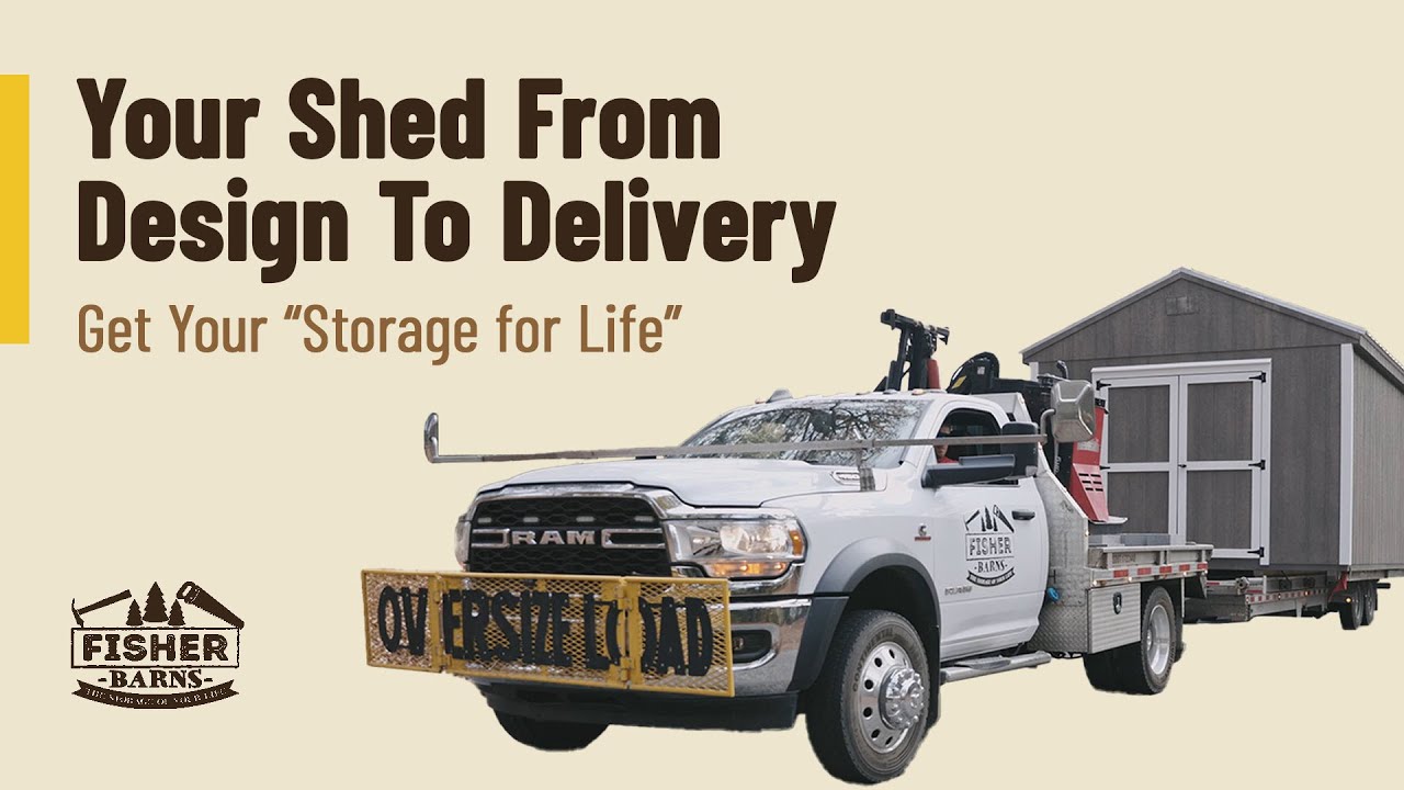 Your Shed Build from a 3D Design to Your Backyard | Fisher Barns - YouTube