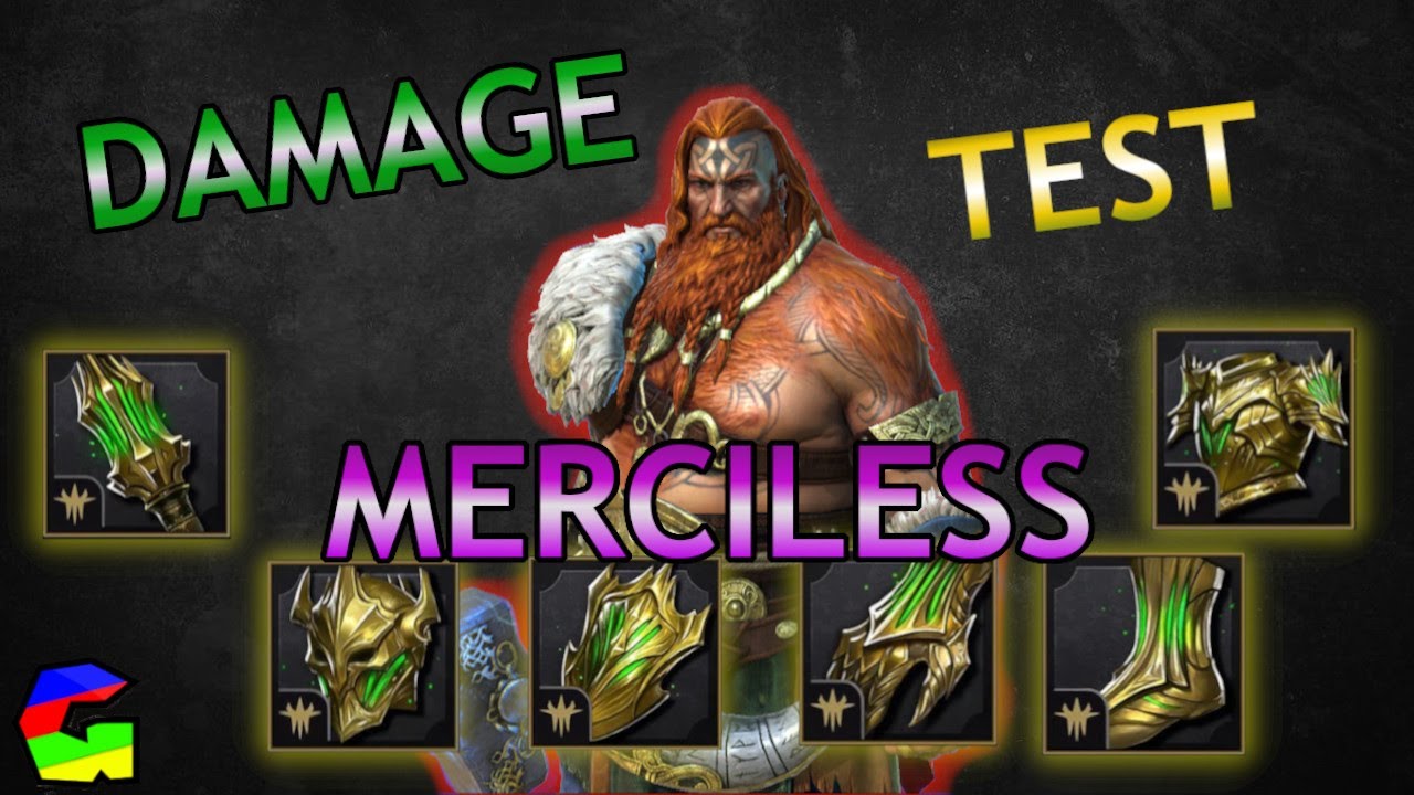 THOR QUICK MERCILESS DAMAGE TEST - Raid Shadow Legends - YouTube