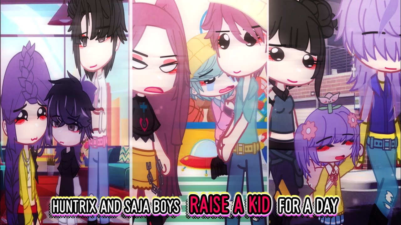 HUNTRIX Raise Kids With Saja Boys || Gacha Club || Huntrix Saja Boys ...