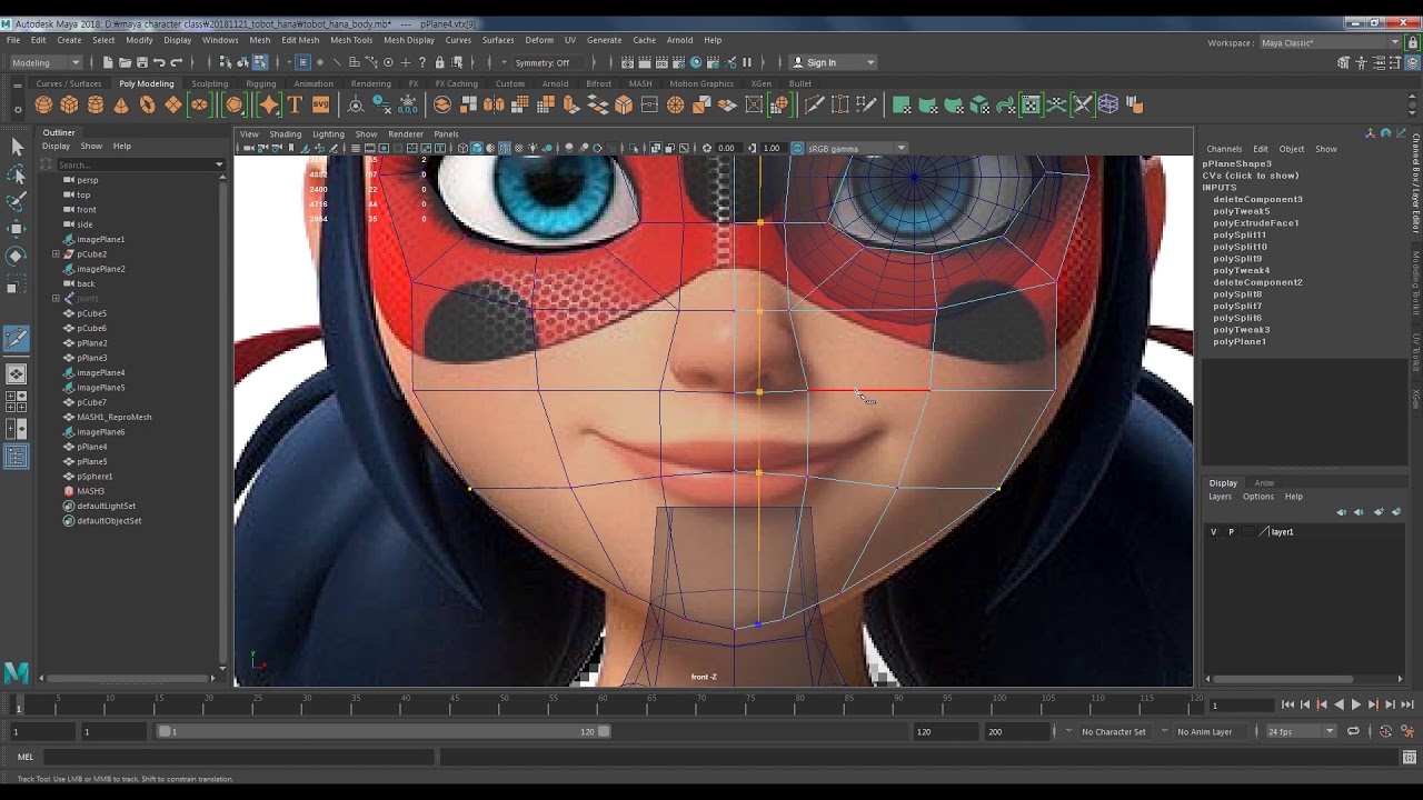 [MAYA] head modeling - YouTube