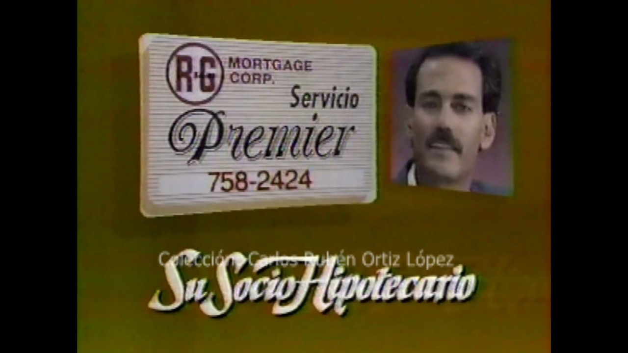 RG Mortgage Corp-Retro comercial 1989 (Puerto Rico) - YouTube