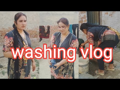 How to i washed clothes Today _ pakistani aunty washing vlog _ Desi house wife daily routine 