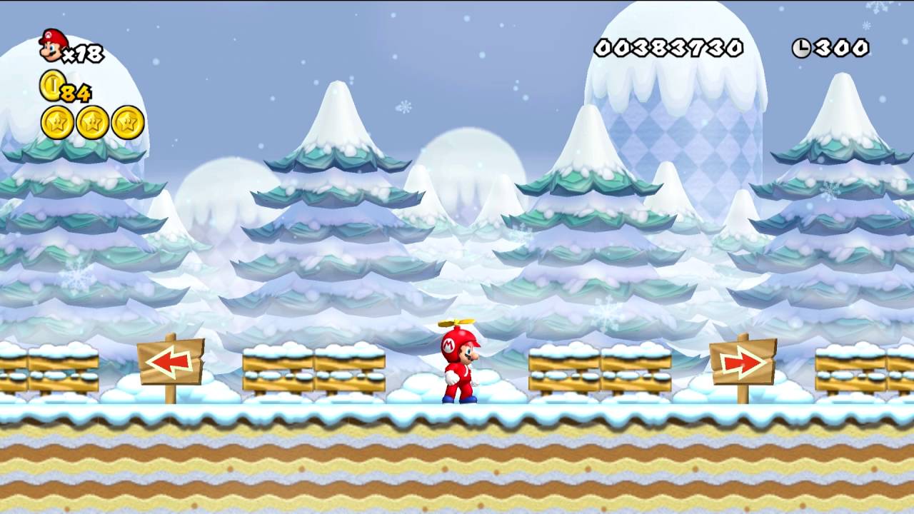 [New Super Mario Bros Wii 3+] World 3 - Ice Land - YouTube