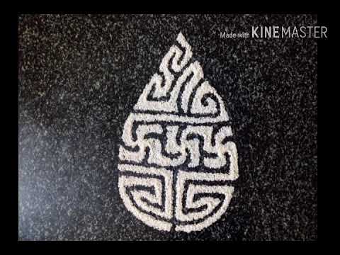 Jain Gahuli Making || Simple Gahuli Design || Swastik || Easy Gavli ...