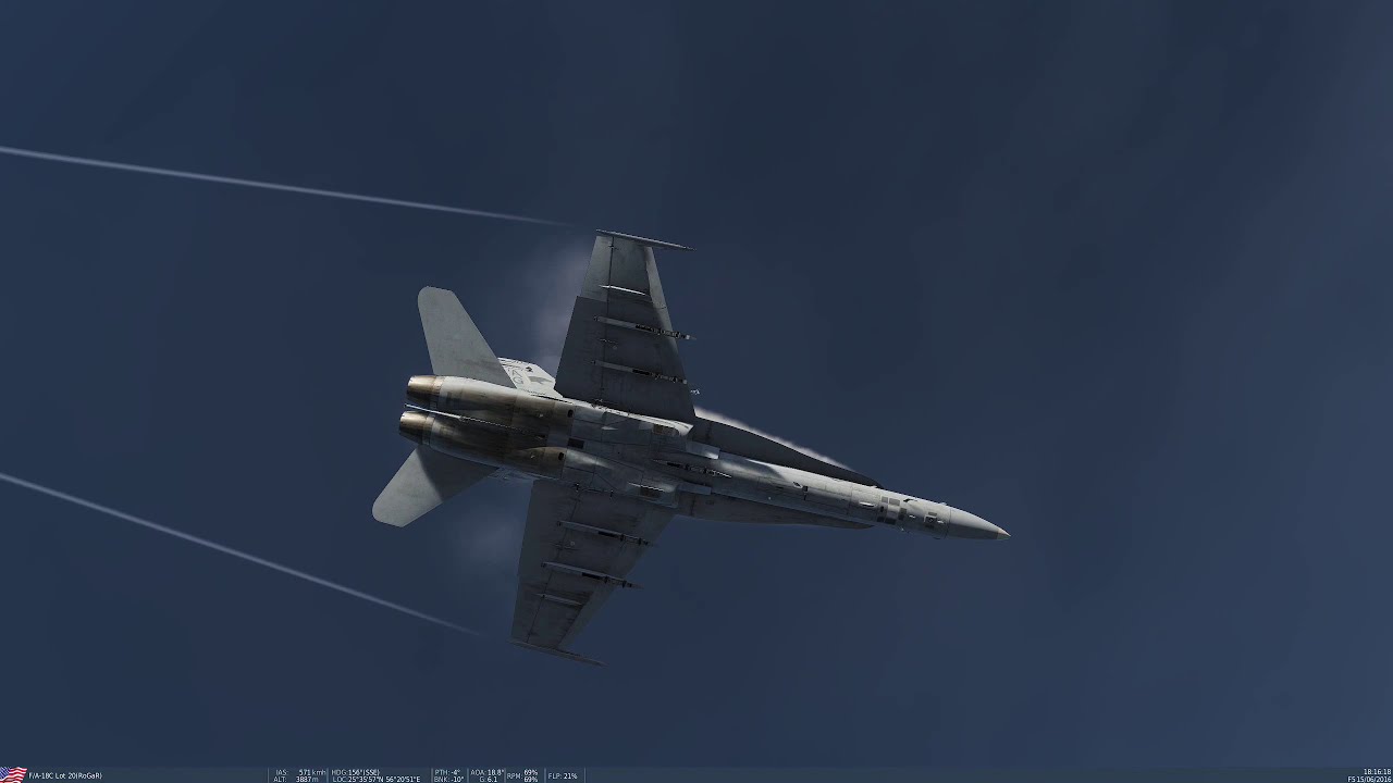 My very first DogFight in F/A-18 vs Mig29 - YouTube