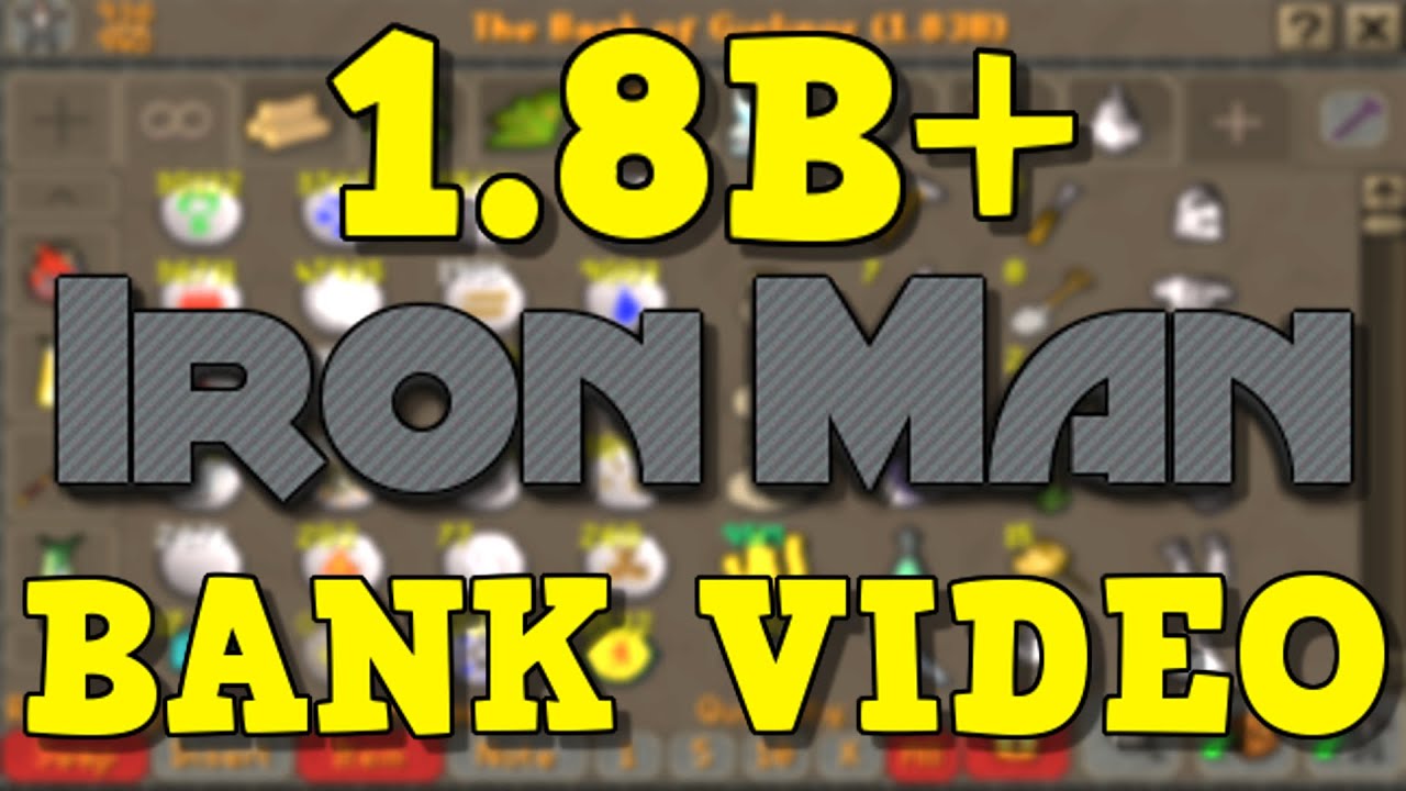 OSRS Maxed IRONMAN Bank Video 1.8B+ - YouTube