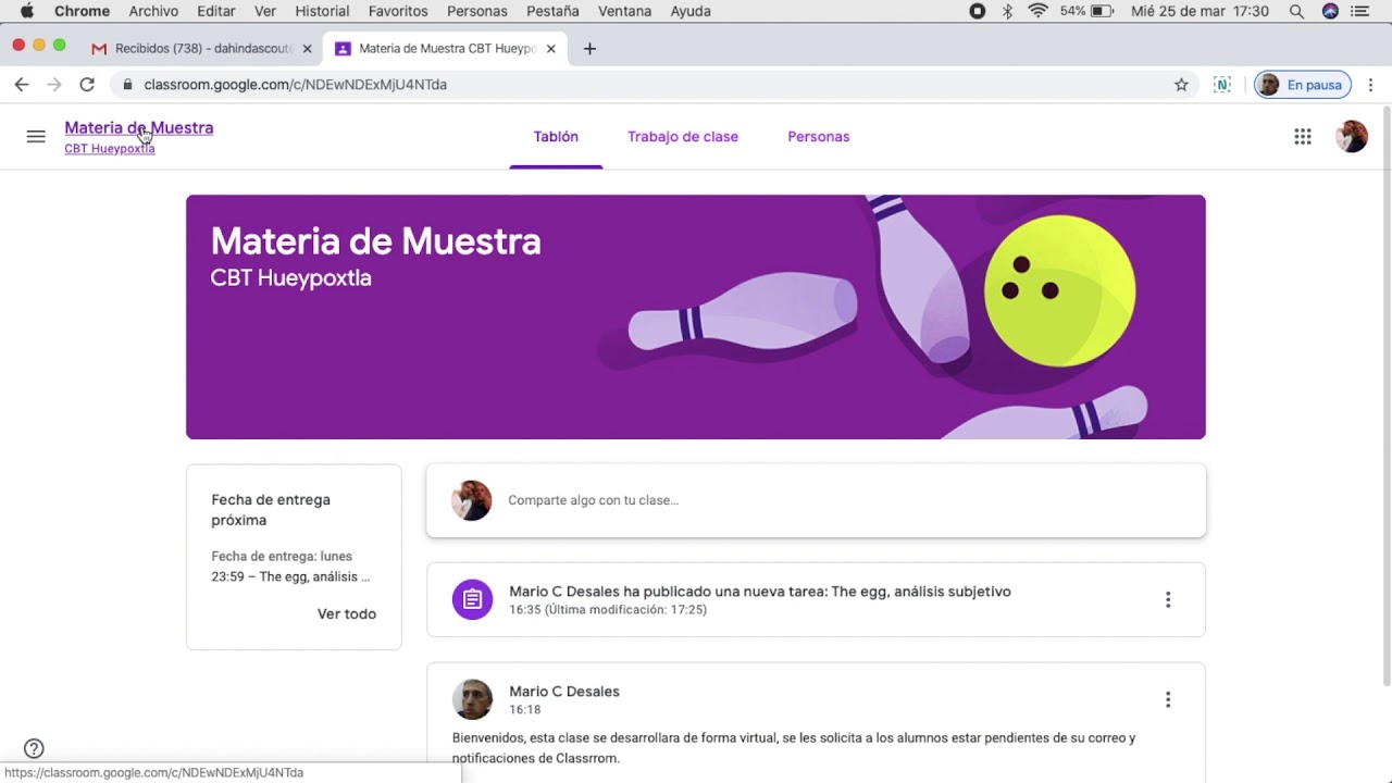 Entrega de tarea en Classroom - YouTube