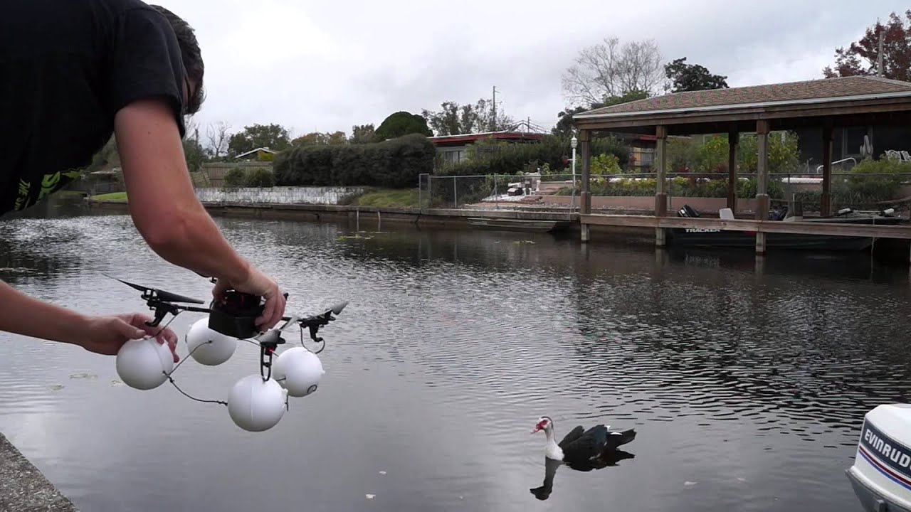 Parrot AR Drone Water Take Off Fail - YouTube