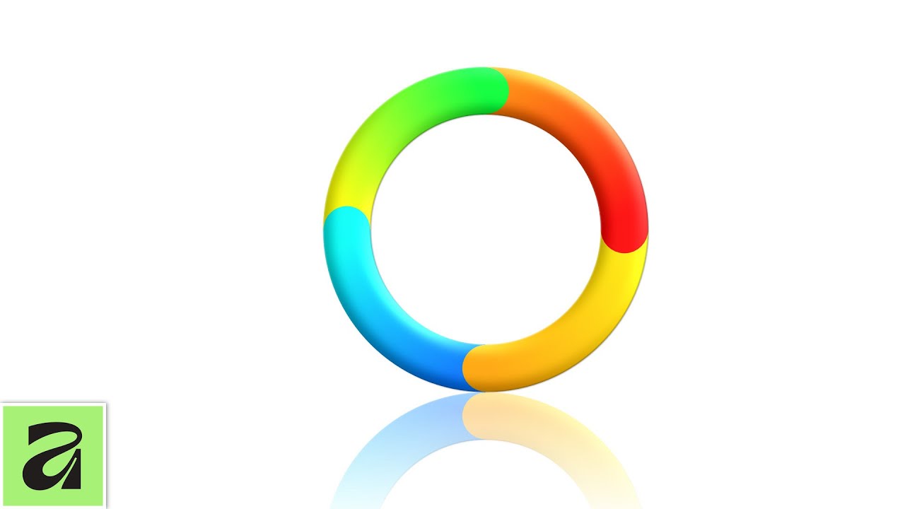 Create a Colorful Ring Design Using Affinity Shape Builder Tool - YouTube