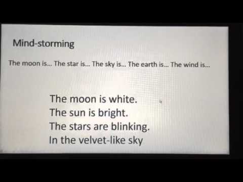 Shape poem of Moon - YouTube