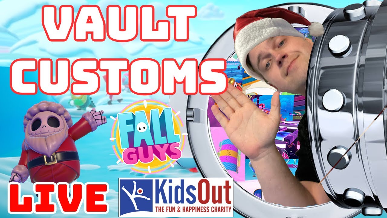 🔴 LIVE - FALL GUYS VAULT CUSTOMS - THE TENTH DAY OF TEZMASS! KIDSOUT ...