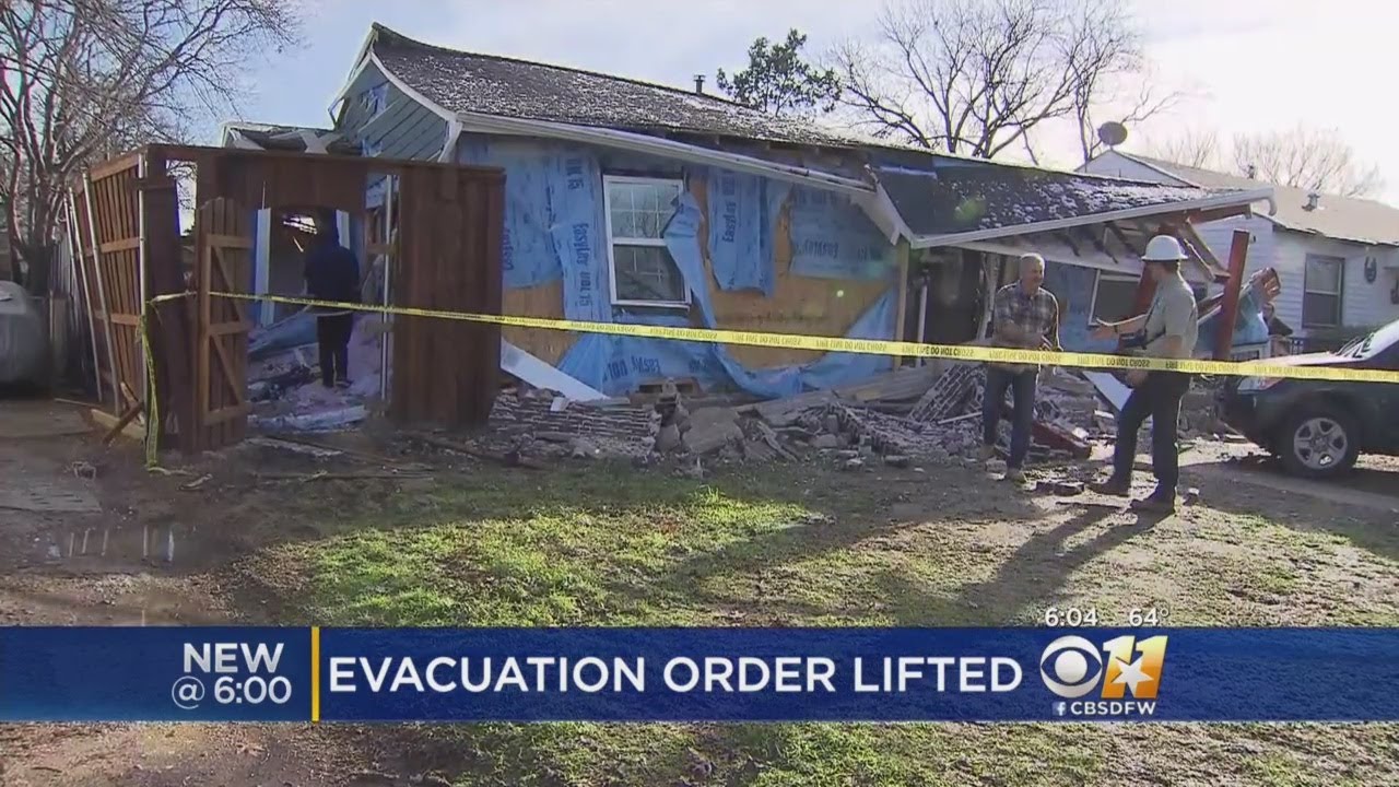 Evacuation Order Lifted In Area Around Dallas House Explosion - YouTube