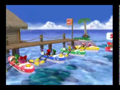 Mario Party 7 - Free Play Sub - Pair Boat Race (8 Player) - YouTube