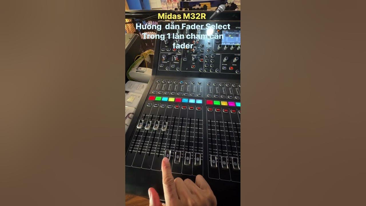Đụng cần Fader sẽ Select cần đó trên Mixer M32R. Hướng dẫn vui - YouTube