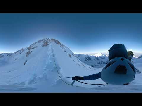 Denali- West Rib Route- ascending to Balcony- 360 degree view - YouTube