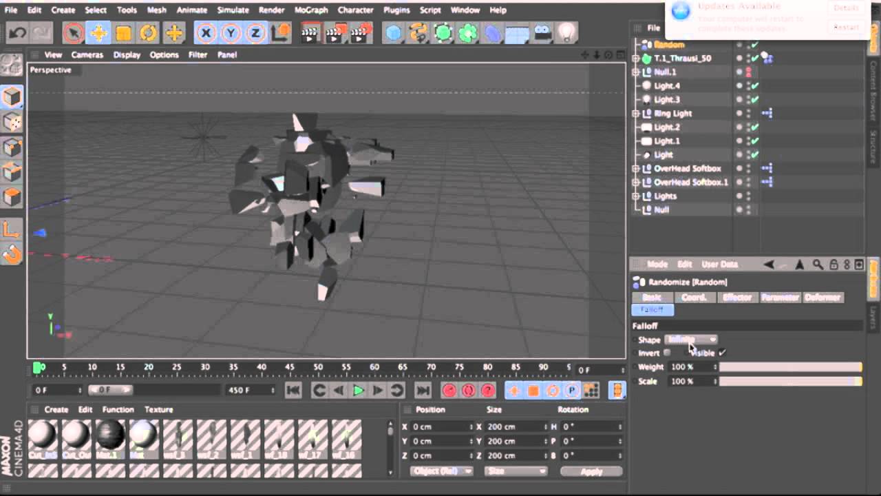 Cinema 4D Tutorial - Breaking Certain Parts Of An Object - YouTube