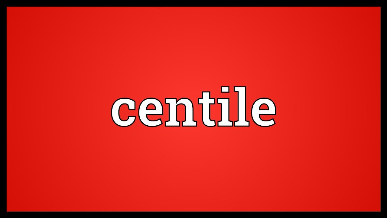 Centile Meaning - YouTube