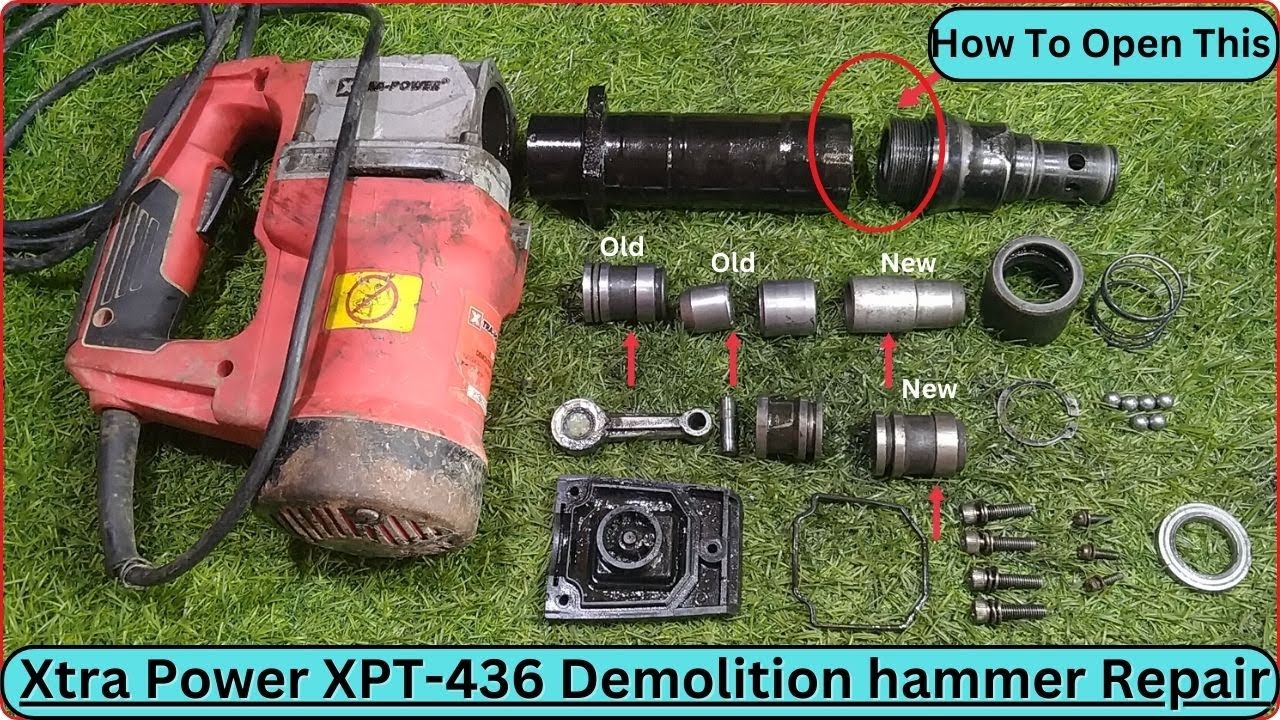 Xtra Power XPT-436 Demolition hammer striker, striker pin, oring change ...