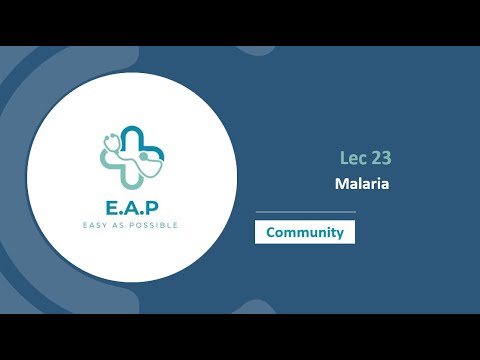 Lec 23 - Community - Malaria - Com 41 - YouTube
