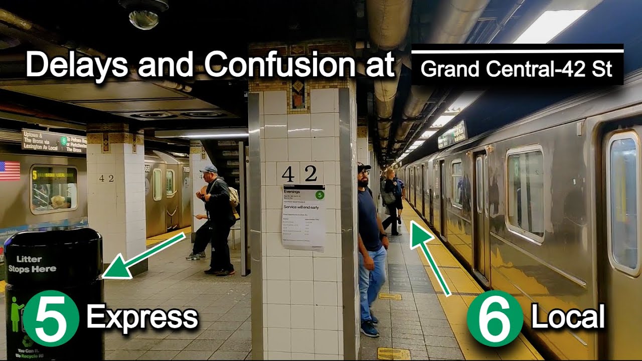 NYC Subway: SB (4) (6) Trains End on NB Exp Track @ Grand Central With ...