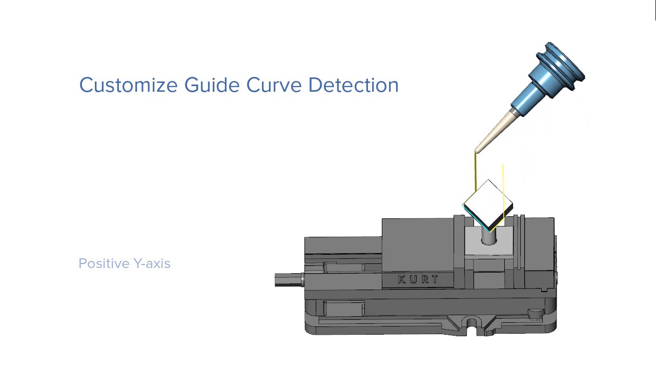 SWARF machining - Customize guide curve detection - YouTube