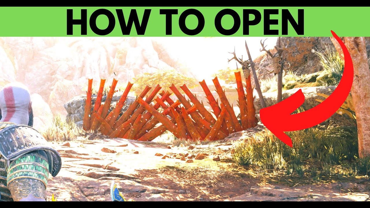 The Crater HOW TO OPEN Red Gates Wood God of War Ragnarok Red Wooden ...
