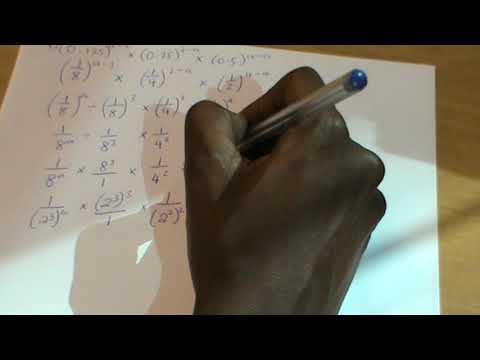 Exponents simplification without a calculator (Example 1) - YouTube