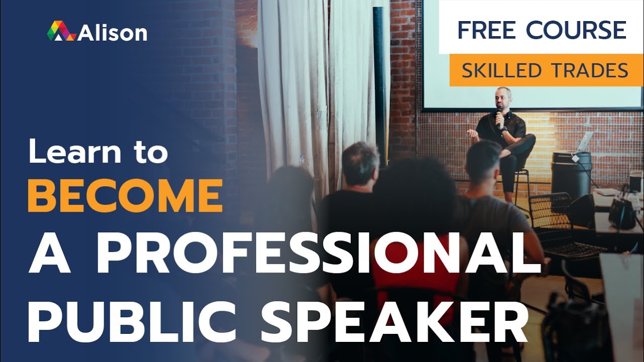 Become a Professional Speaker - Free Online Course with Certificate ...