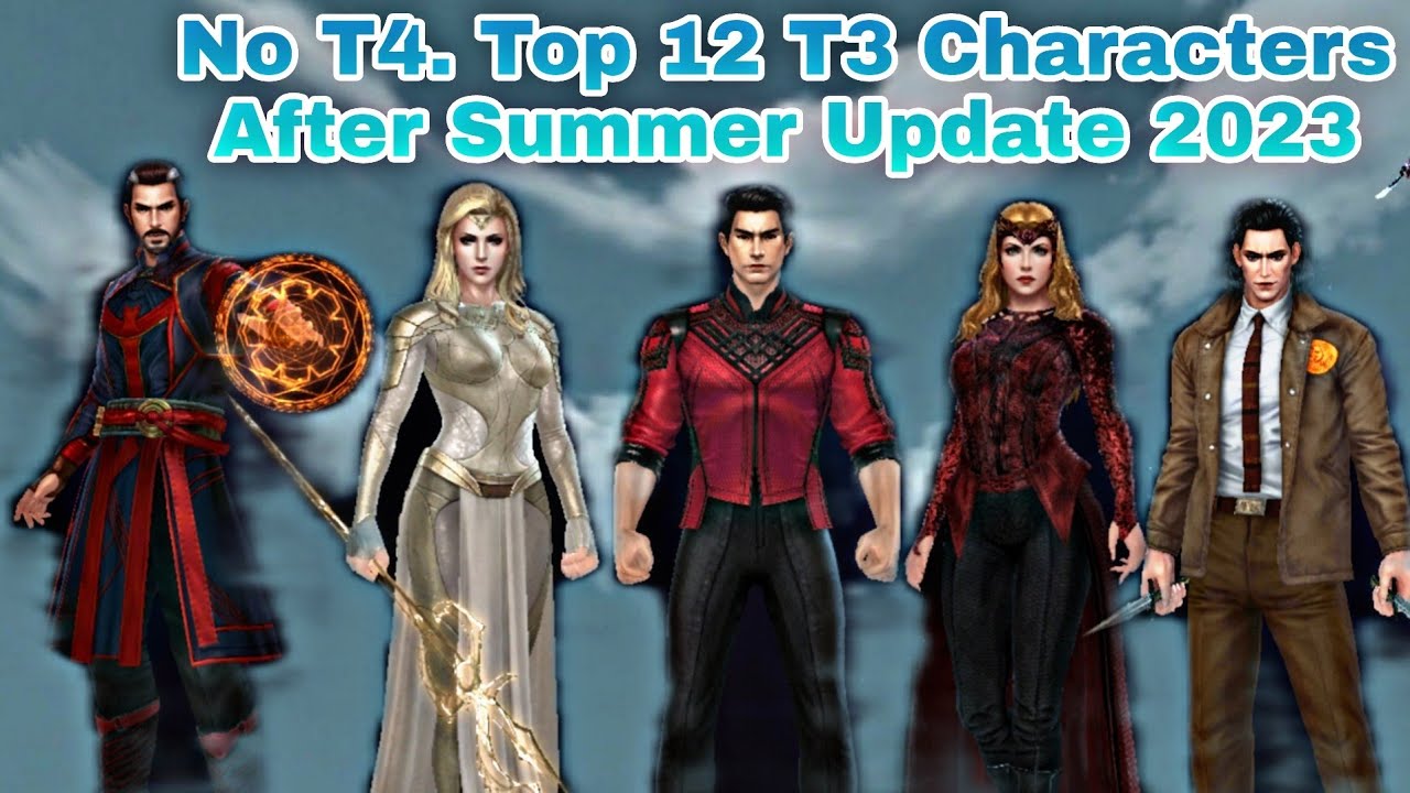 No T4 | Top 12 T3 Characters After Summer Update 2023 - Marvel Future ...