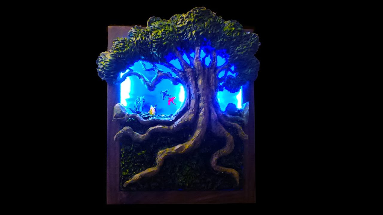 Tree Night Lamp #resin art - YouTube