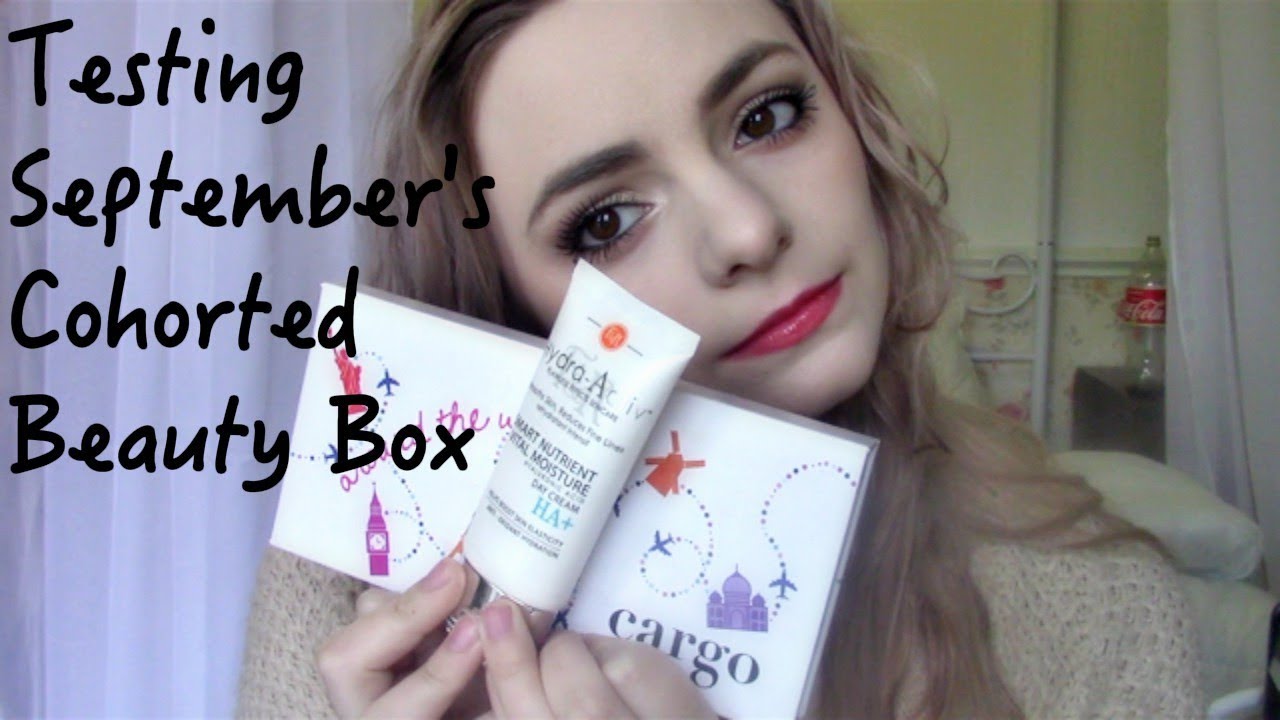 Testing September's Cohorted Beauty Box - YouTube