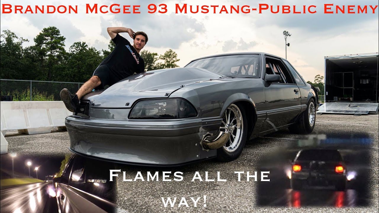Brandon McGee’s 93 Mustang-Public Enemy! Nice passes with only 11 hits ...