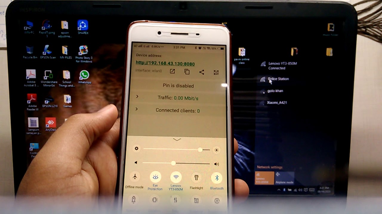 How to have phone screen to laptop windows 10 - YouTube