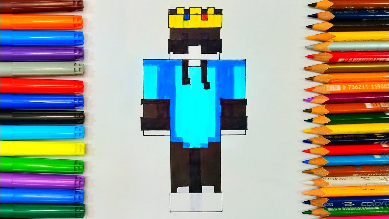 Rudra boy edit Minecraft Skin Drawing 😍 - YouTube