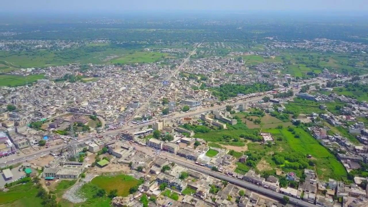 Aerial view of kharian - YouTube