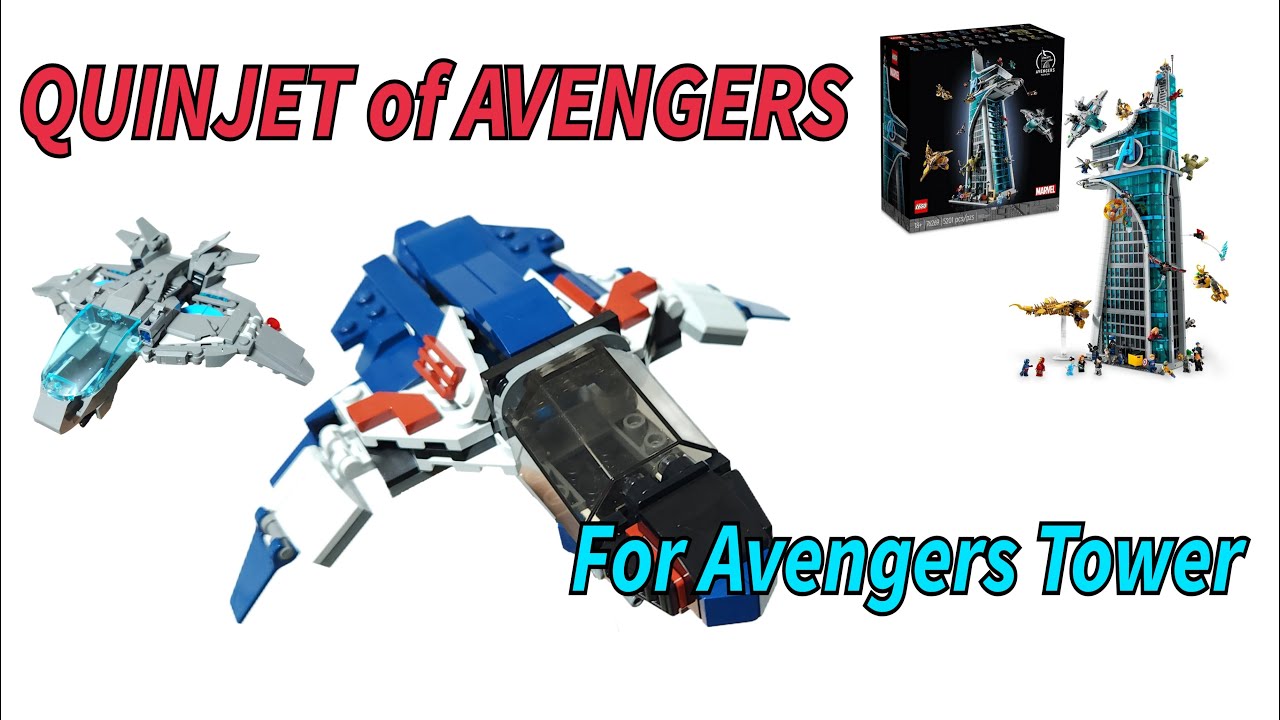 LEGO Quinjet for Avengers Tower from Age of Ultron - YouTube