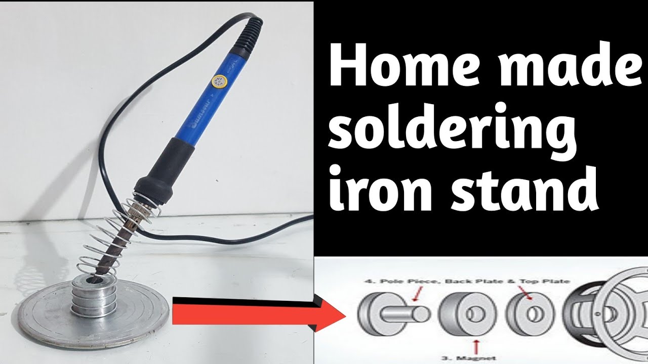 How to make DIY soldering iron stand / Home made soldering iron stand ...