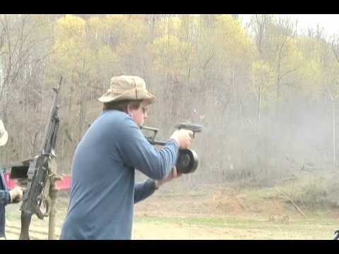 Glock 18 with drum mag - YouTube