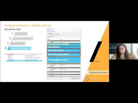 Get Started in OpenSees with STKO: W9 AnalysesCommand (part 1-2) - YouTube