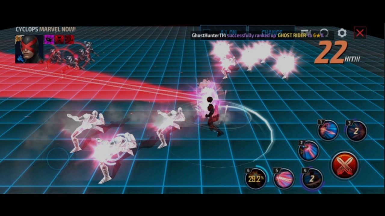 Cyclops in Marvel Now! suit skills preview | Marvel Future Fight - YouTube